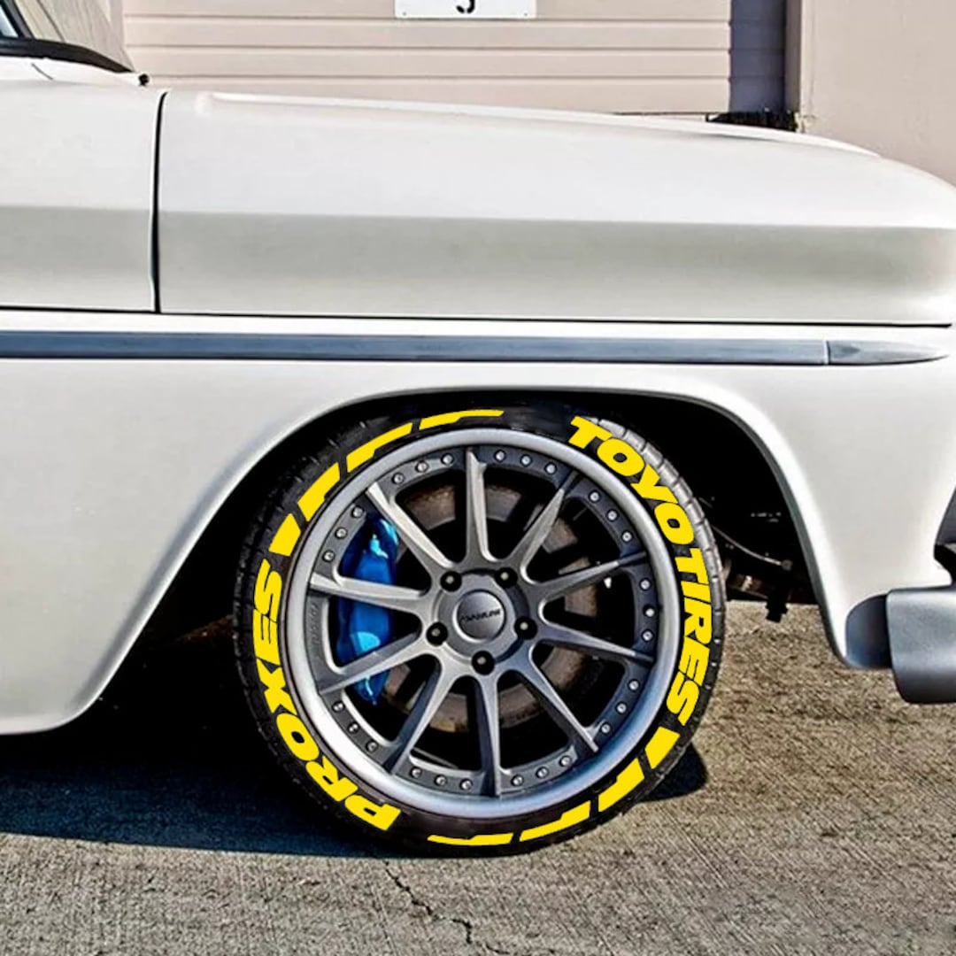 Permanent Toyo Tires Proxes Tire Lettering Stickers 1.25 Letters for 14 ...