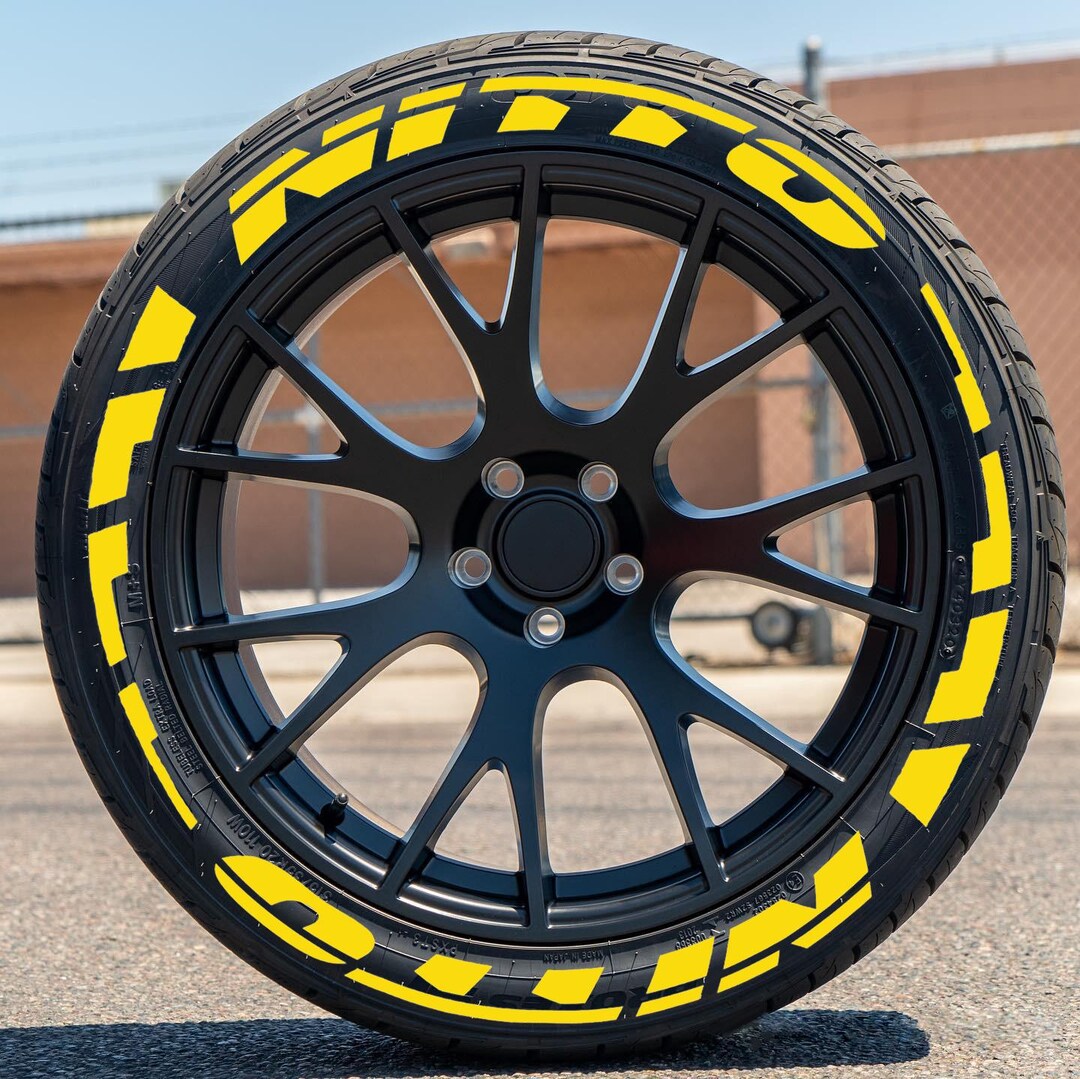 Permanent Nitto Tire Lettering Stickers 1.00 for 14 to 22 16 Pcs Kit - Etsy