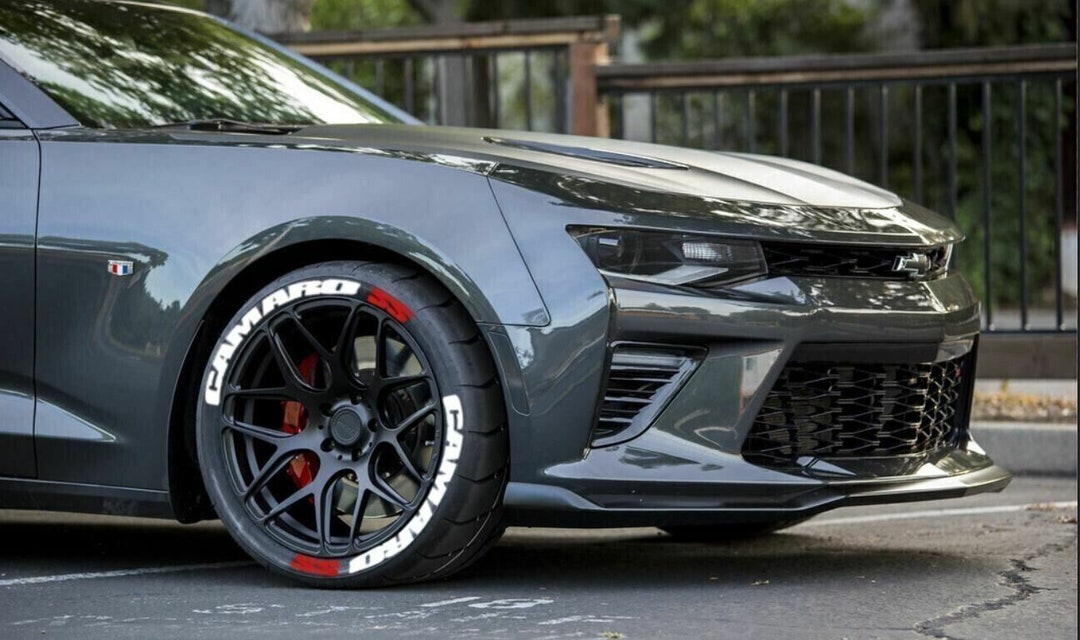 Permanent Camaro SS Tire Lettering Stickers 1.25 for 14 to 22 8 Pcs Kit ...