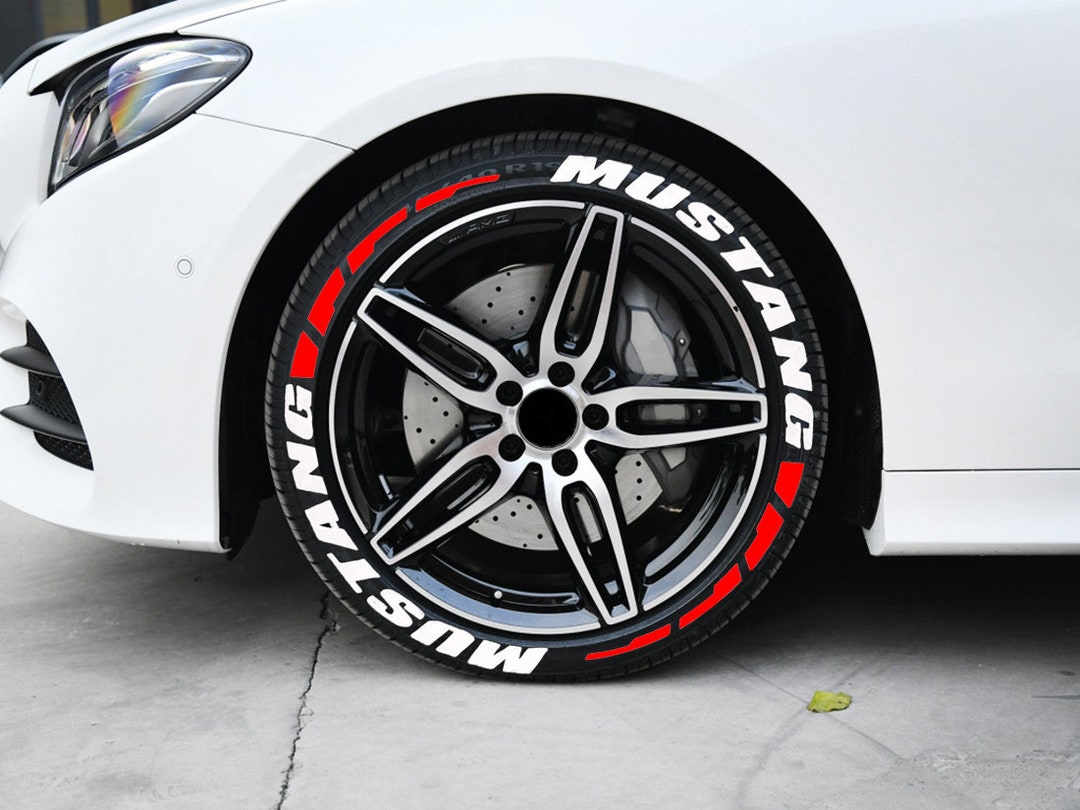 Permanent Mustang Tire Lettering Stickers 1.25 Letters - Etsy