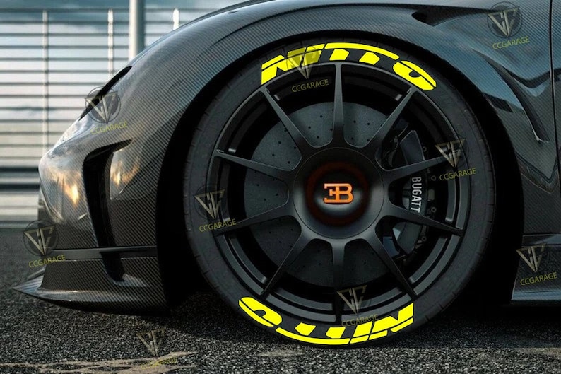 Permanent Nitto Tire Lettering Stickers 1.00 for 14 to 22 8 Pcs Kit - Etsy