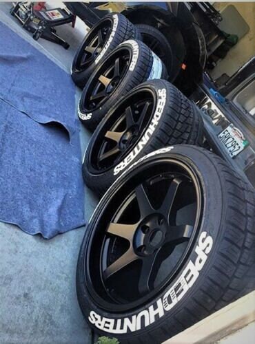 Permanent Speedhunters Tire Lettering Stickers 1.25 for 14 to 22 8 Pcs ...
