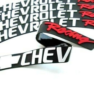 Permanent Chevrolet Racing Tire Lettering Stickers 1.25" for 14" to 22 ...