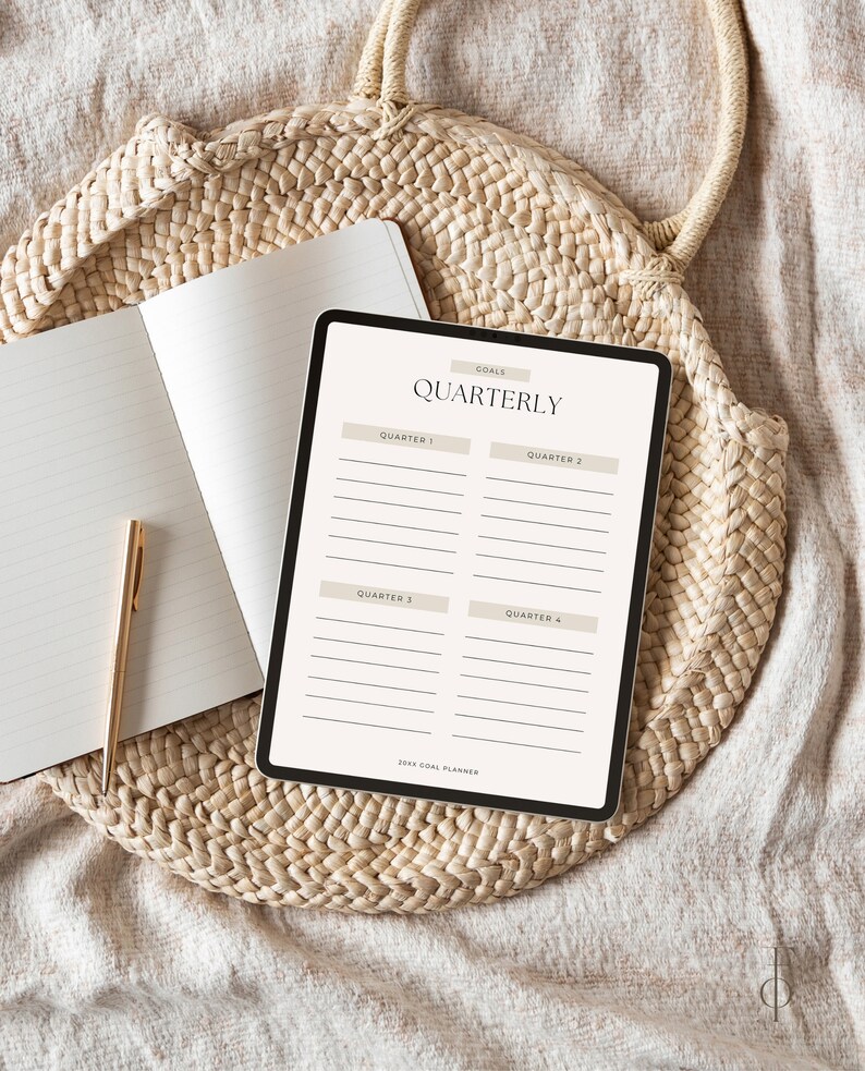 Goal Planner and Vision Board, Editable Vision Board Printable, 2023 ...