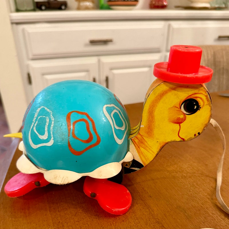 Turtle Pull Toy - Etsy