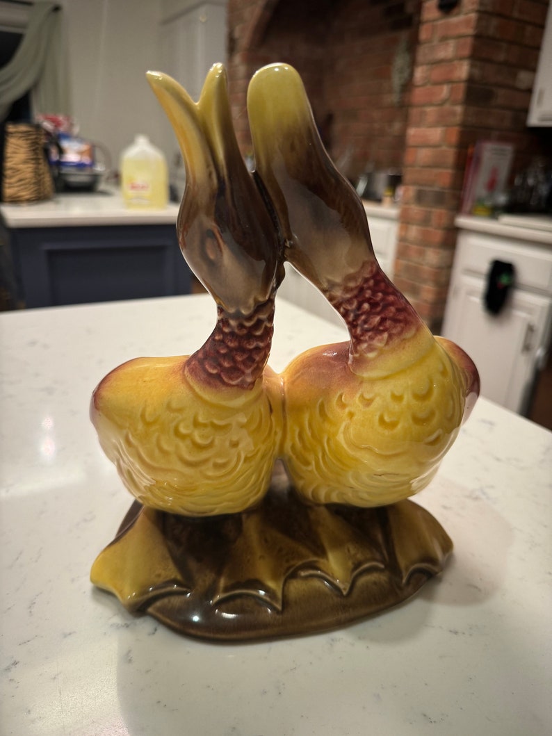 Vintage Hull Pottery Duck Planter Pair of Ducks Double Planter Mid ...
