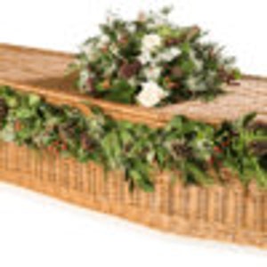 Wicker Coffin Traditional Shape - Etsy