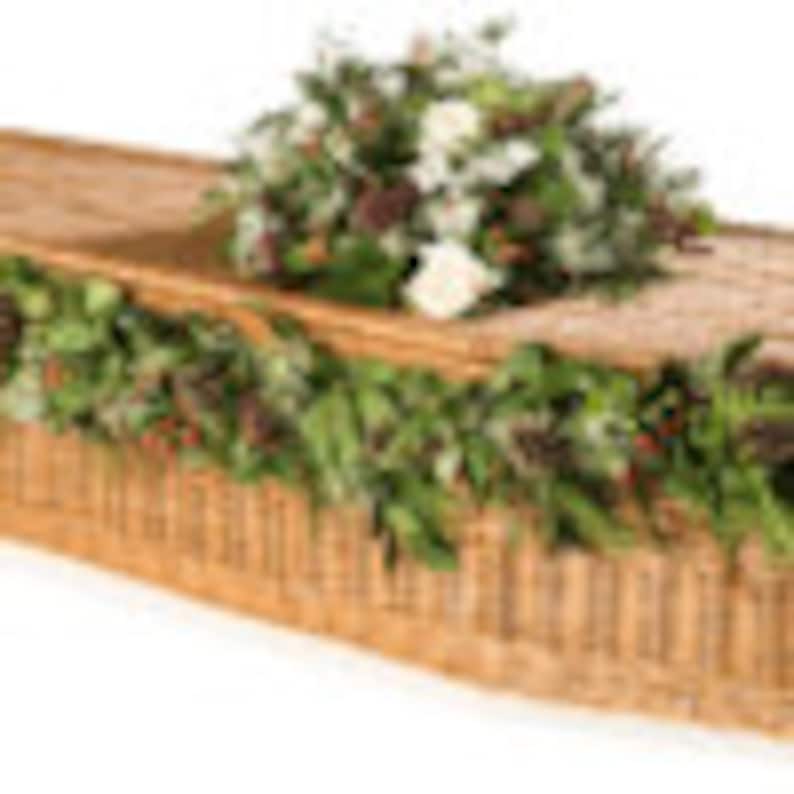 Wicker Coffin Traditional Shape - Etsy UK