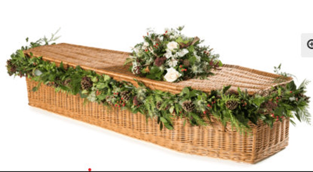 Wicker Coffin Traditional Shape - Etsy