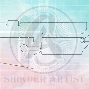 AR 15 Gun Blank Template Ai 8, Svg, Dxf, Png, Pdf, Laser Cut Design - Etsy