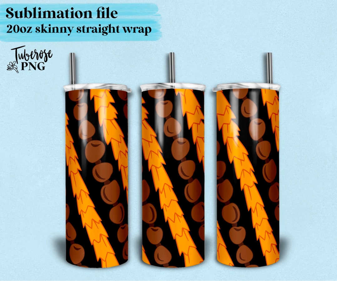 Kukui & Hala Lei Skinny Straight Sublimation PNG, Mens Lei Design ...