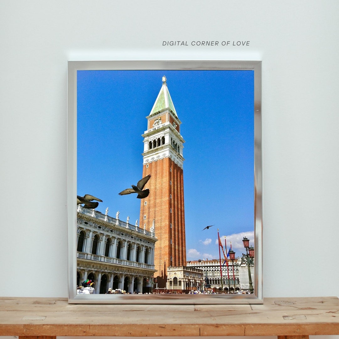 Piazza San Marco Venice Digital Printable Picture, Digital Wall Art ...
