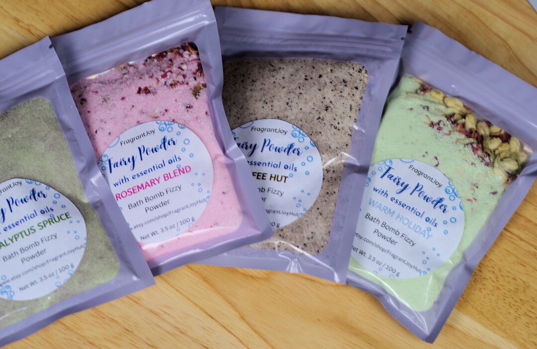 Bath Bomb Bag / Handmade in USA/ Essential Oils Bath Bomb Powder / SPA ...