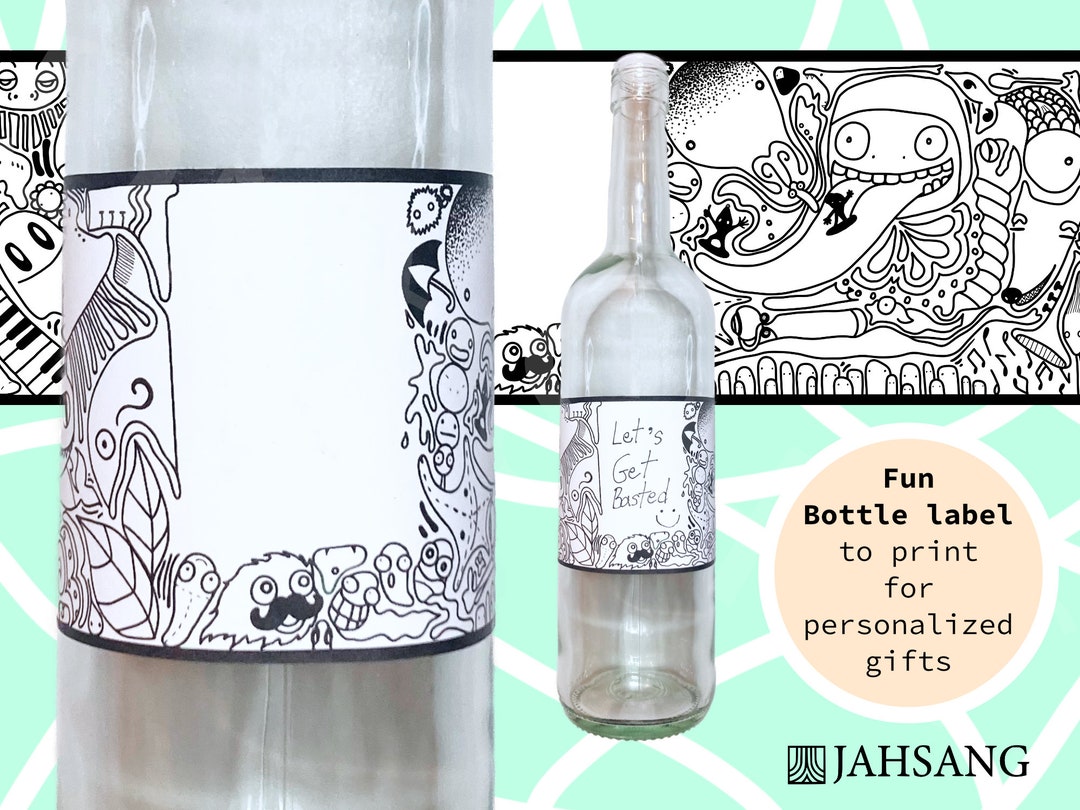 Digital Bottle Label for Self-printing labelable, for Sticking on Wine ...