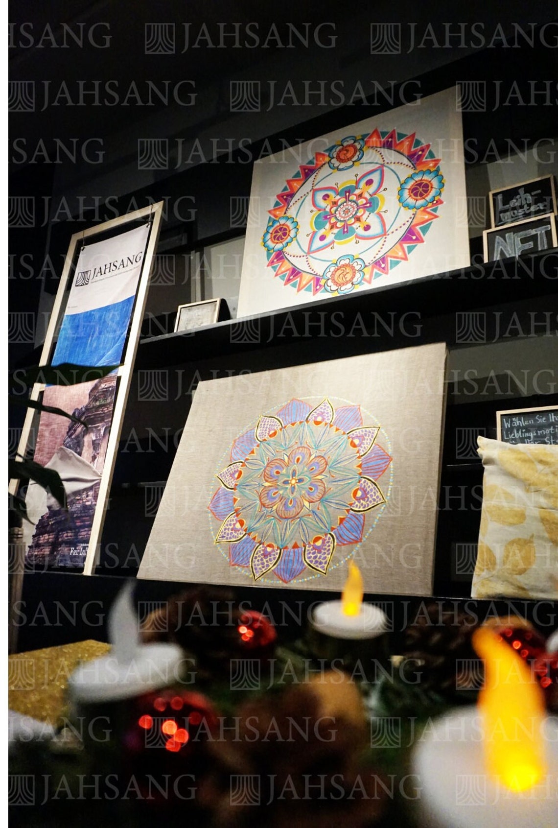 Original Wall Decoration Symbol of Time and Relationship, Mandala ...