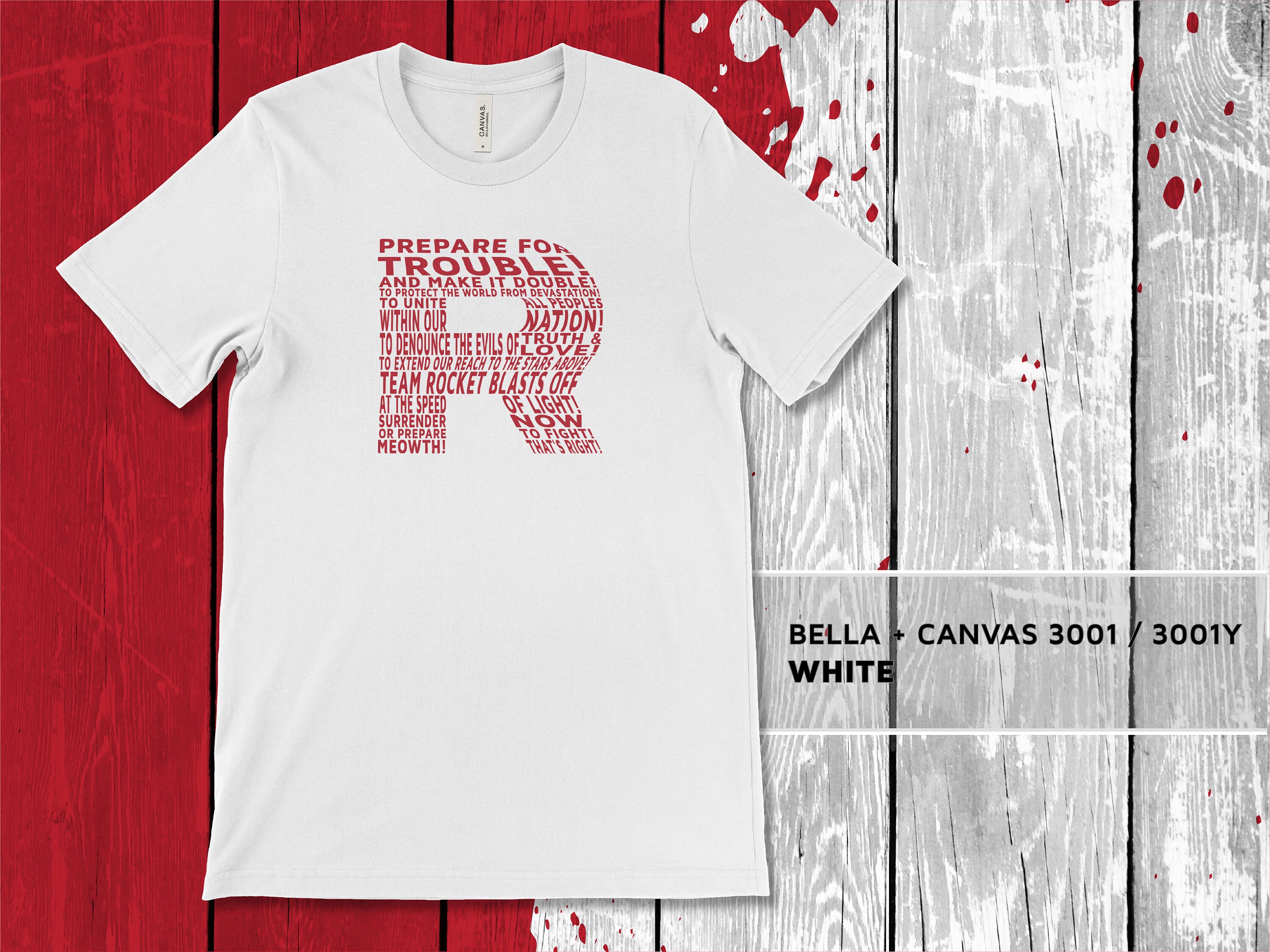 Team Rocket Emblem Double Trouble Motto, Jessie and James Pokemon Shirt ...