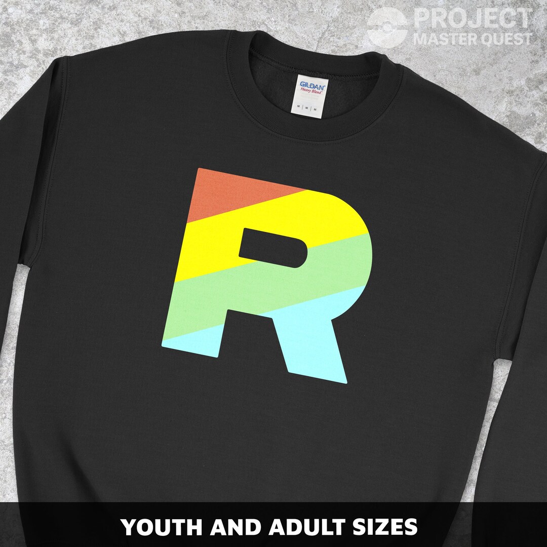 Team Rainbow Rocket Emblem Sweater, Team Rocket Cosplay, Team Rocket ...