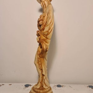 Vintage Chinese Resin Man Figurine, Chinoiserie Tall Man Decorative ...