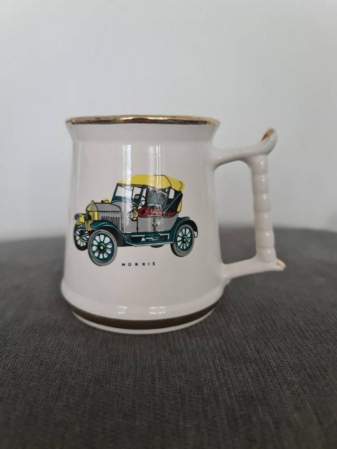Vintage Prince William Pottery Large White & Gold Tankard With an ...