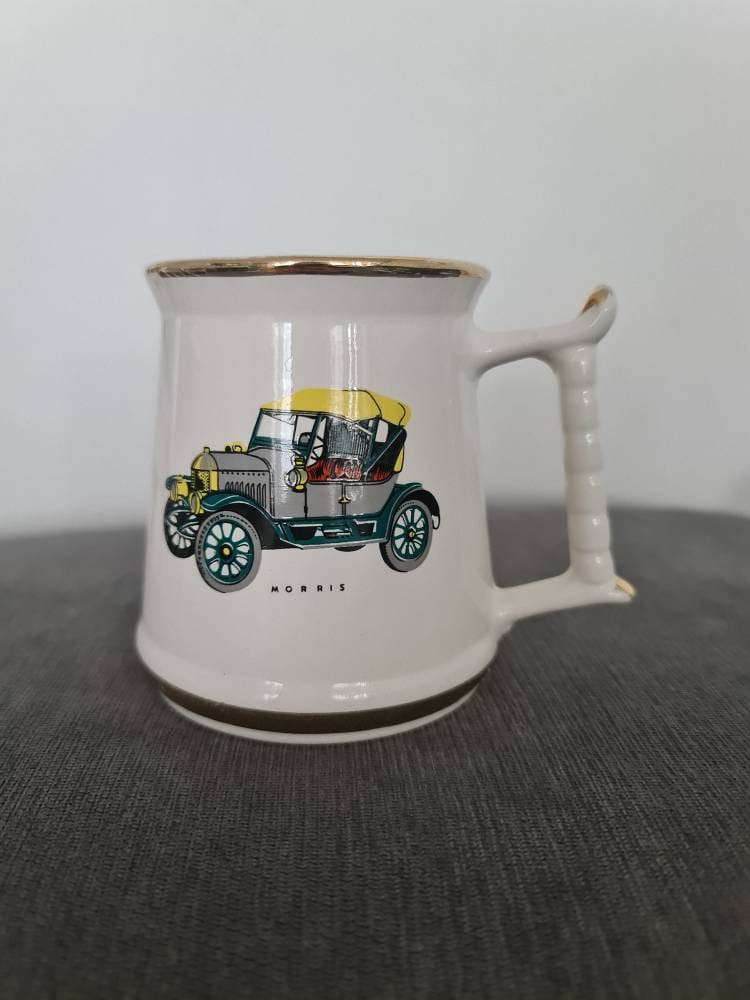 Vintage Prince William Pottery Large White & Gold Tankard With an ...