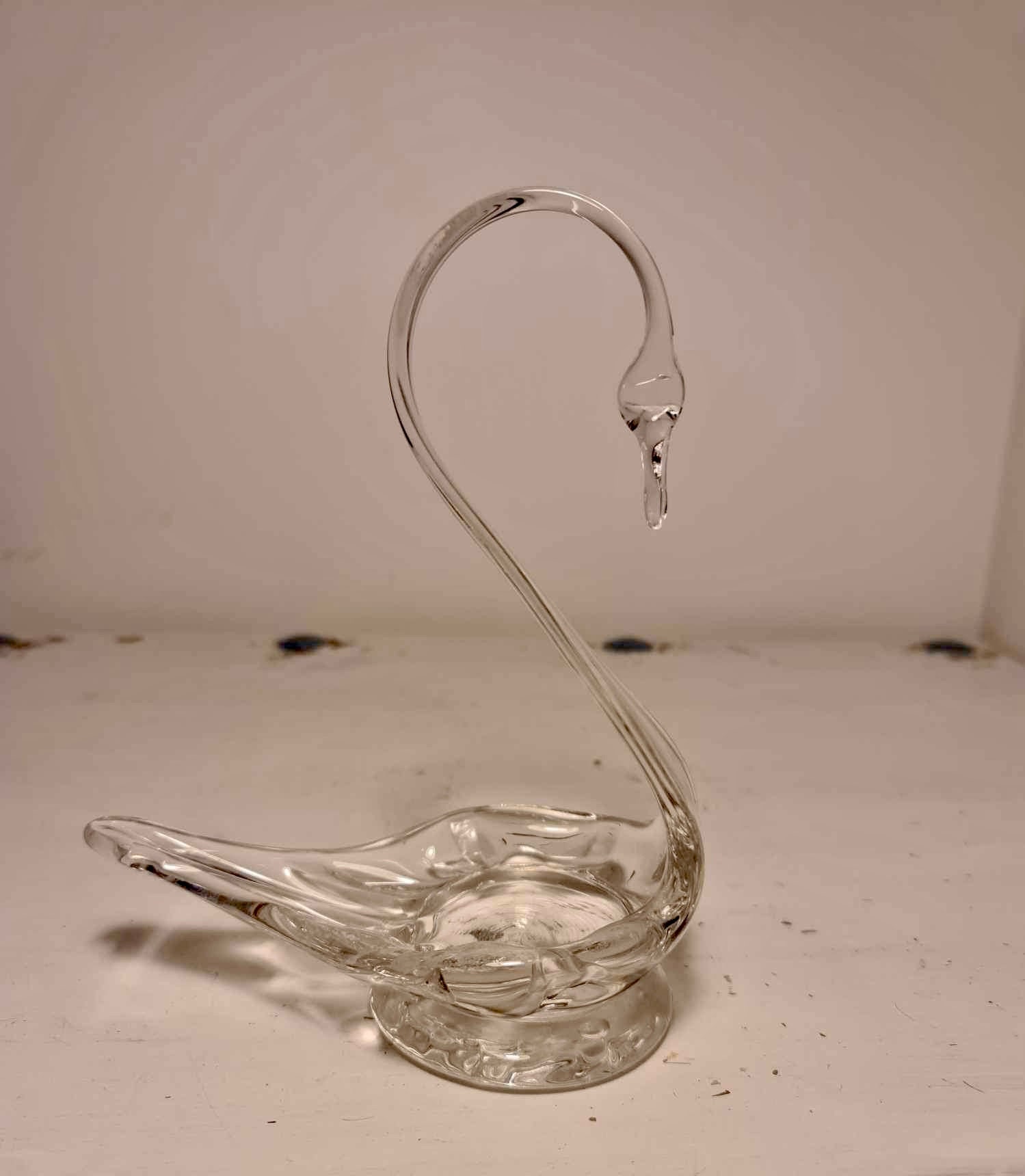 Glass Swan Candy Dish 1950s Retro Vintage Decoration Hand Blown - Etsy