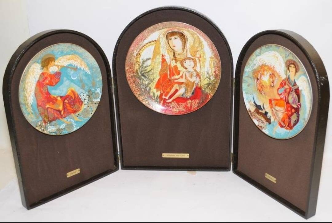 Rare Anna Perenna the Byzantine Triptych Collector Plates - Etsy