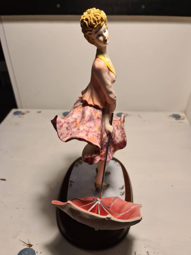 Autumn Girl With Umbrella Figurine - Etsy