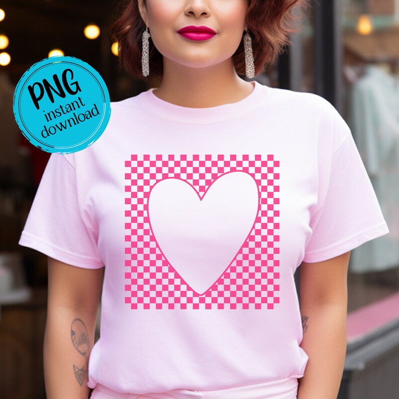 Checkers and Hearts, Vday PNG, Instant Download, Valentine Shirt Design ...