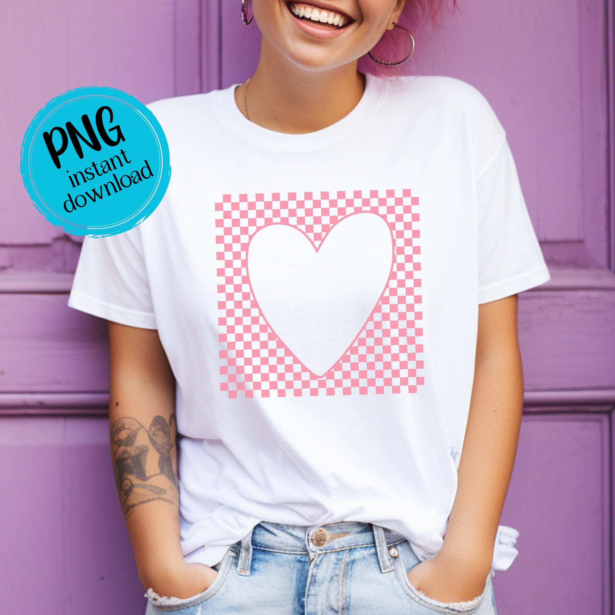 Checkers and Hearts, Vday PNG, Instant Download, Valentine Shirt Design ...