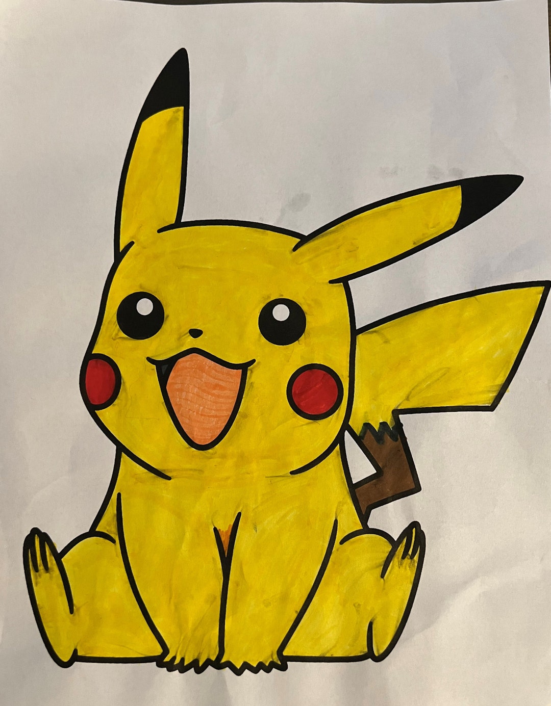 Pikachu Coloring - Etsy
