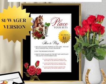 Single Bet Kentucky Derby Betting Betting Kentucky Derby Betting Cards ...