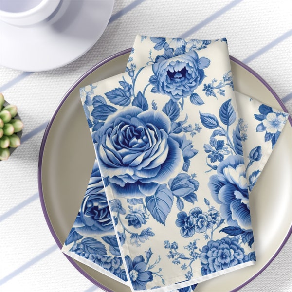Blue Napkins - Etsy