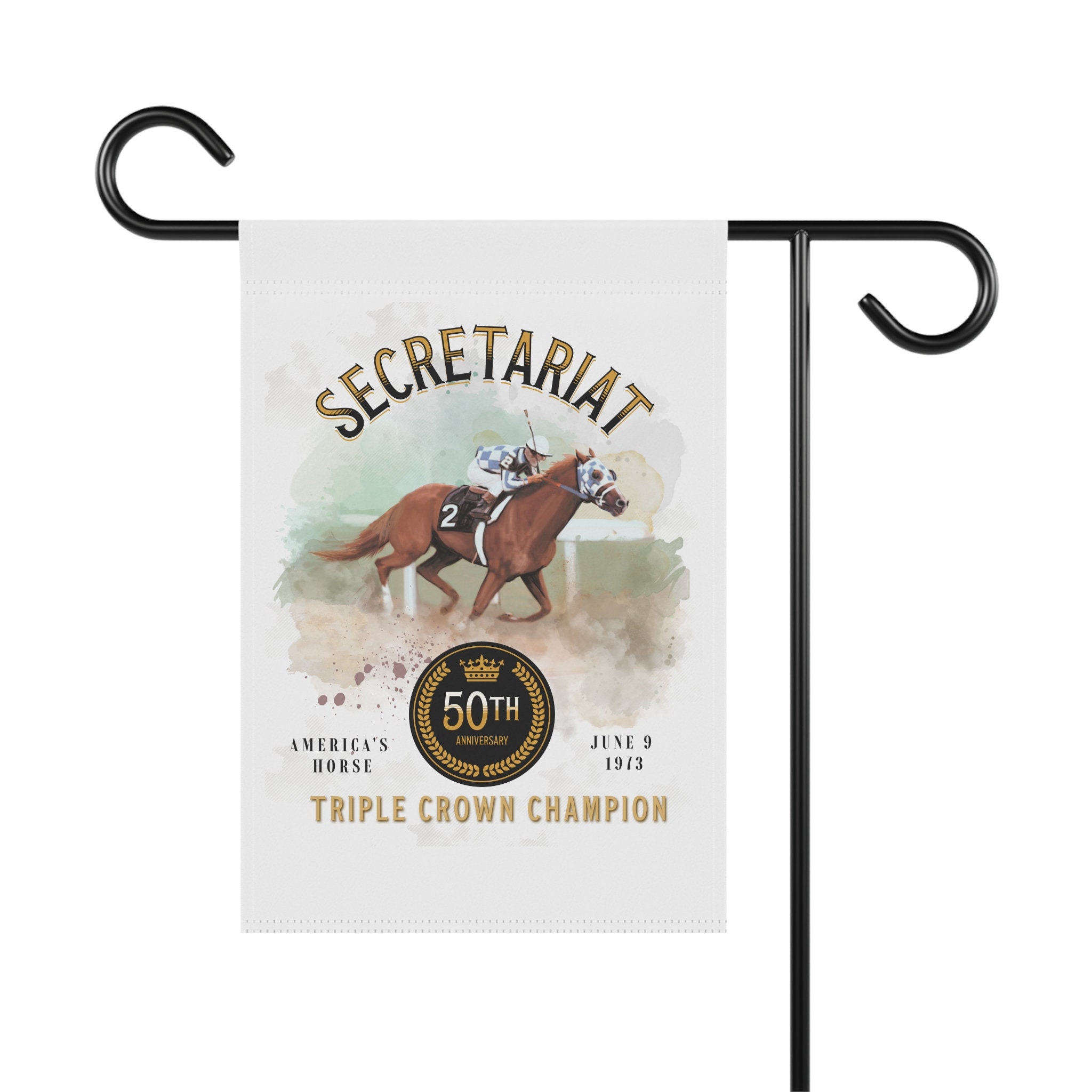 Secretariat 50th Anniversary Triple Crown Win Garden & House Banner ...