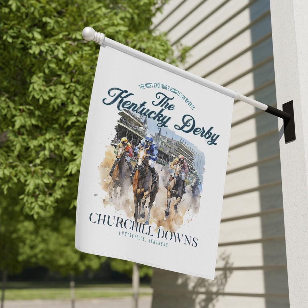 Kentucky Derby Horse Racing Banner: Garden & House Decor - Etsy