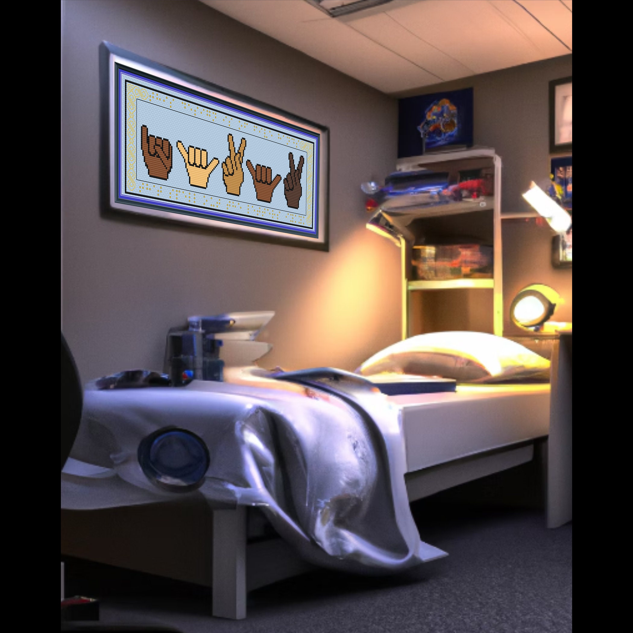 IYKYK ~ Sign Language Cross Stitch Pattern With Braille Border - Etsy