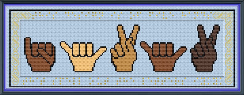 IYKYK ~ Sign Language Cross Stitch Pattern With Braille Border - Etsy