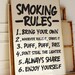 Trendy Black and White House Rules Stoner Apartment Decor, Girls ...