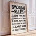 Trendy Black and White House Rules Stoner Apartment Decor, Girls ...