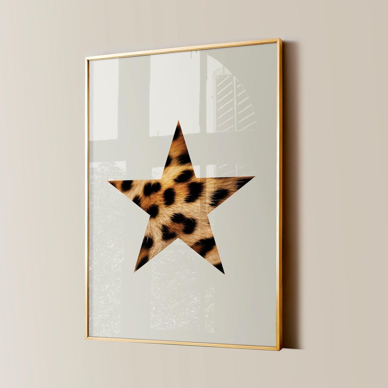 Cheetah Star Poster - Etsy