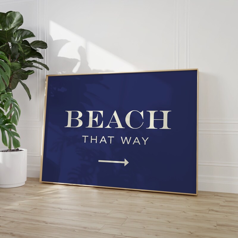 Blue Typography - Etsy