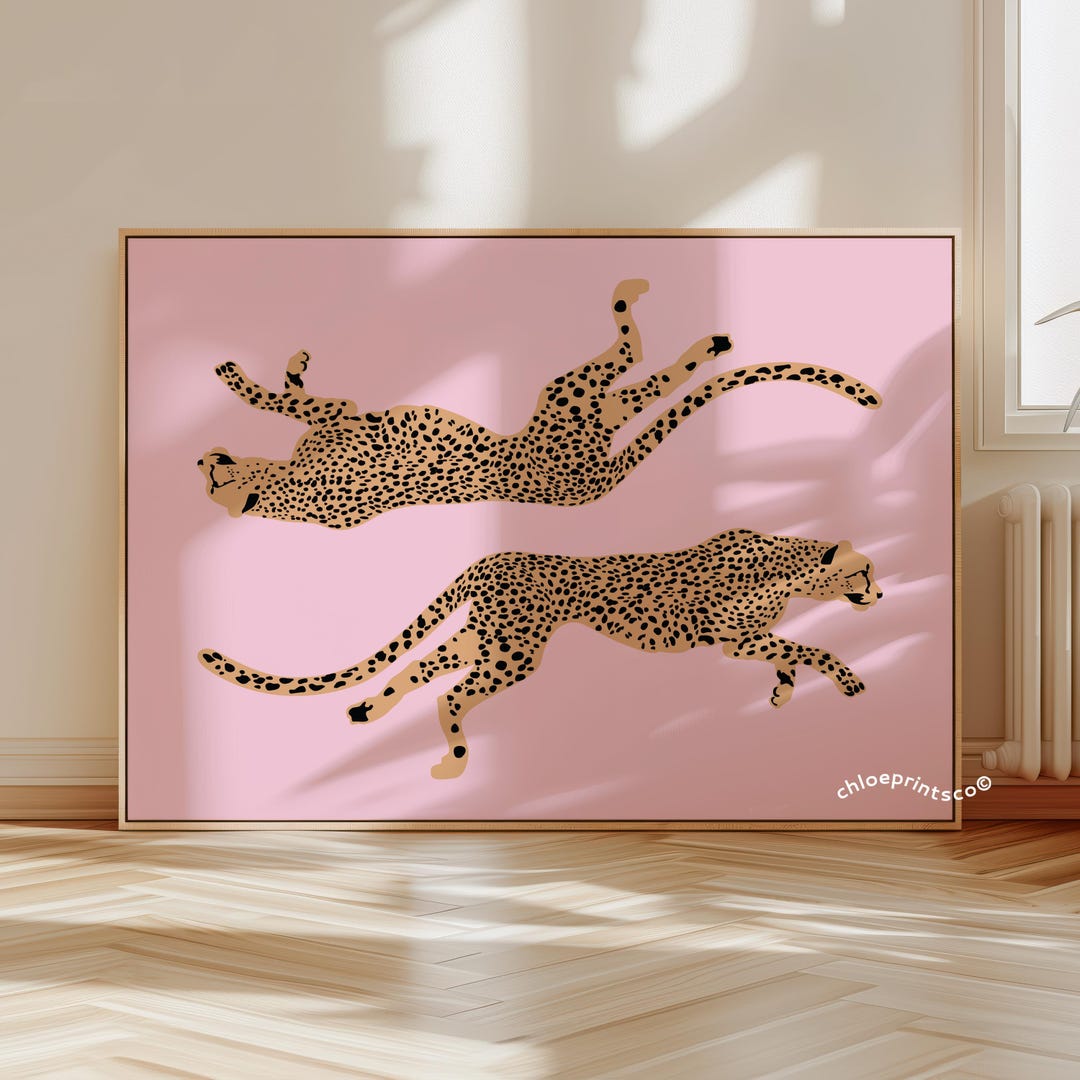 Pink Cheetah Print, Retro Glam Home Decor (digital Download) - Etsy