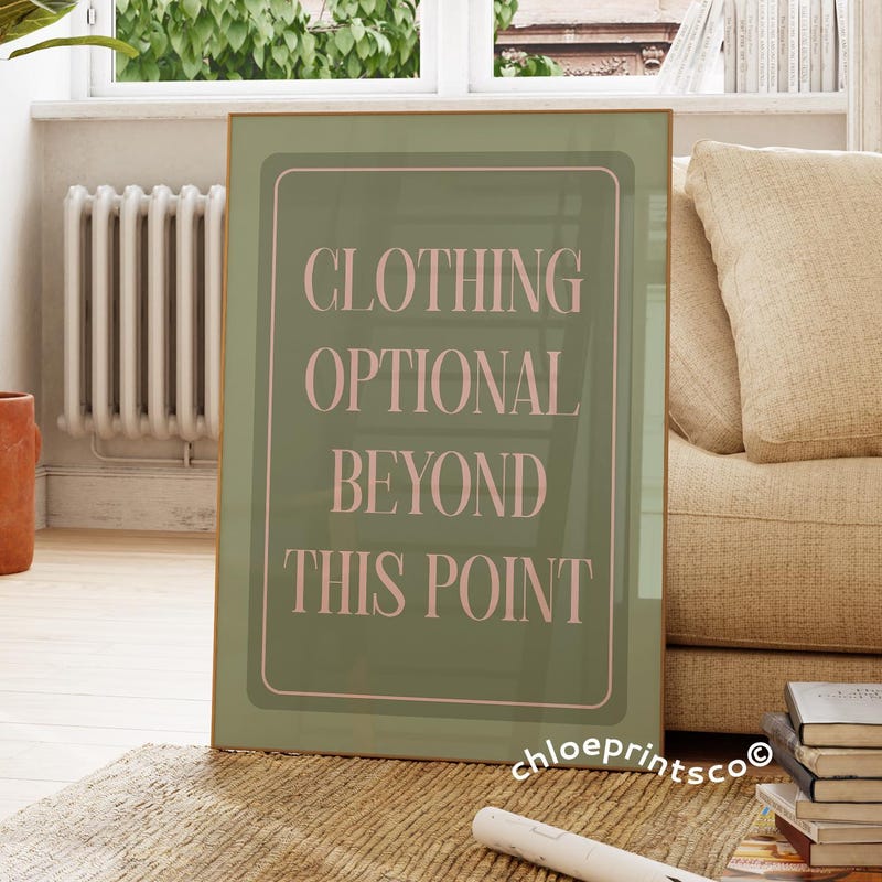 Pink & Green Bathroom Art - Etsy