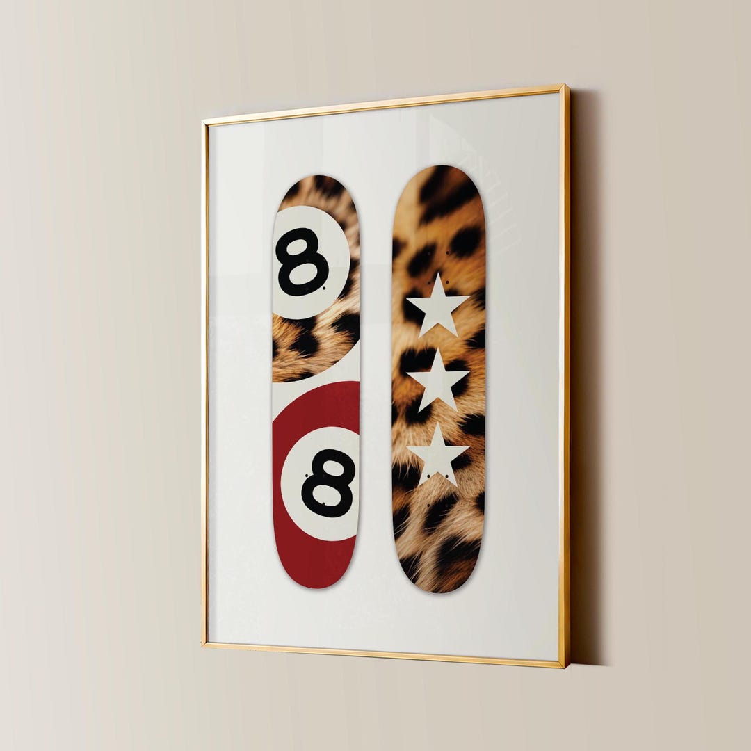 8 Ball Leopard Print, Edgy Room Decor (digital Download) - Etsy