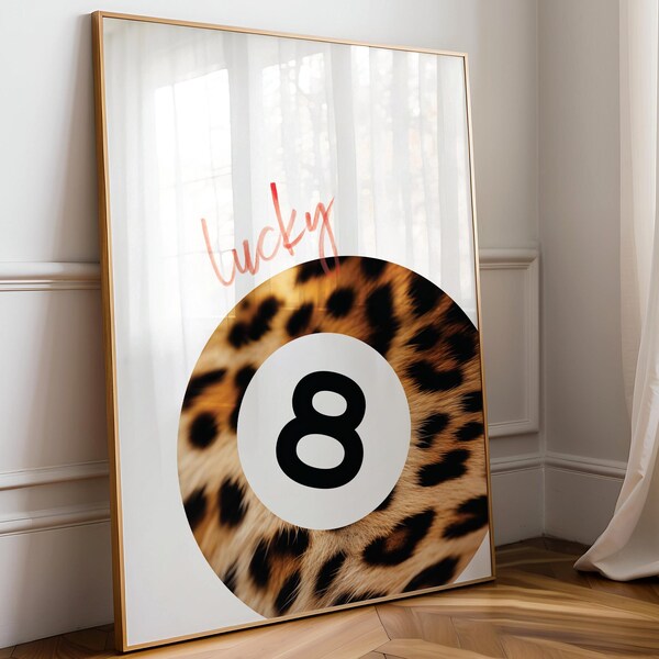 Cheetah 8 Ball - Etsy