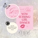 Girl Dinner Print, Aesthetic Kitchen Decor, Trendy Kitchen Prints, Hot ...