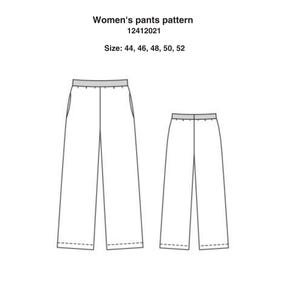 Plus Size Women's Pants & Blouse - Sewing Pattern Bundle - PDF Digital ...