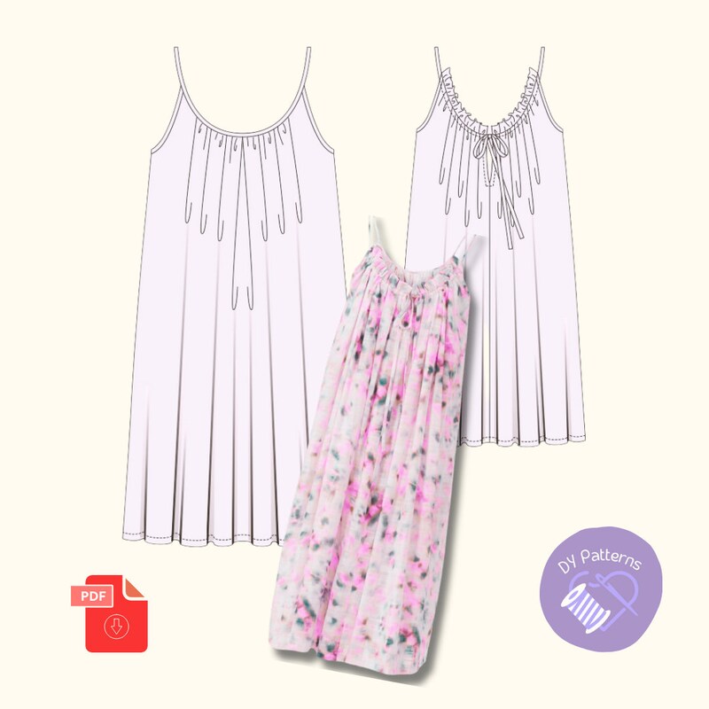 Mini Dress Sewing Pattern - Etsy