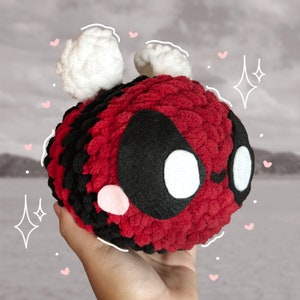 Deadpool and Wolverine Crochet Bees - Etsy UK
