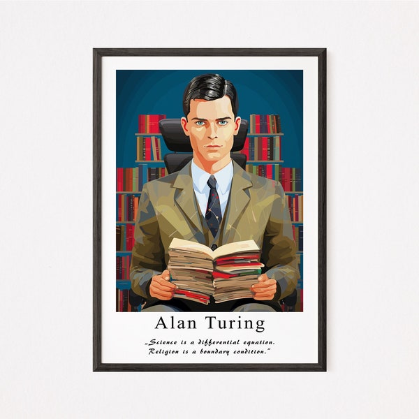 Alan Turing Poster - Etsy