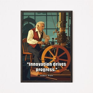 The History Icons - James Watt - Empowering Poster for Teenagers ...